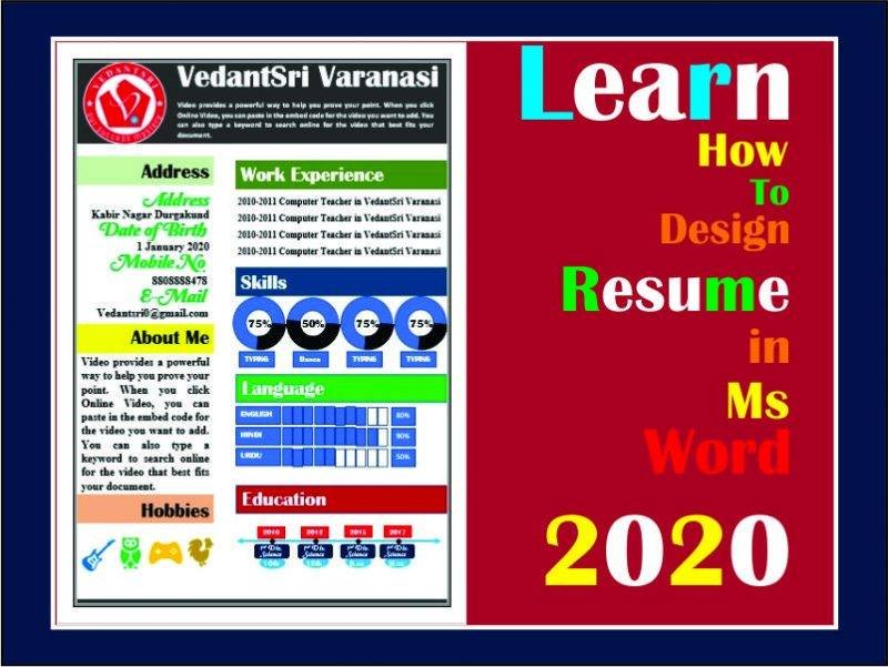 MS Word Design Resume Project-26 Ms Word Design Resume 2020