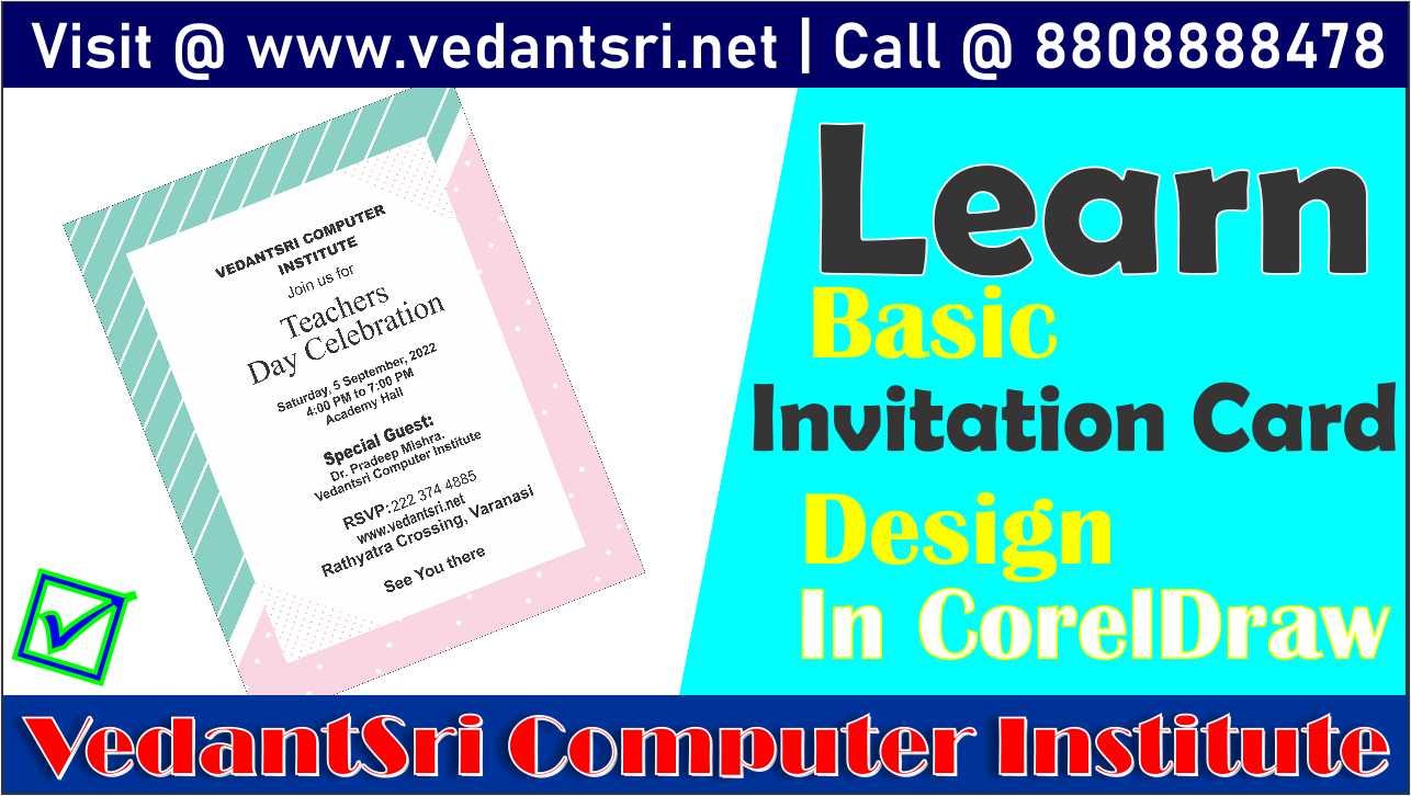 Invitation Card In CorelDraw, Simple Method To Create, Download