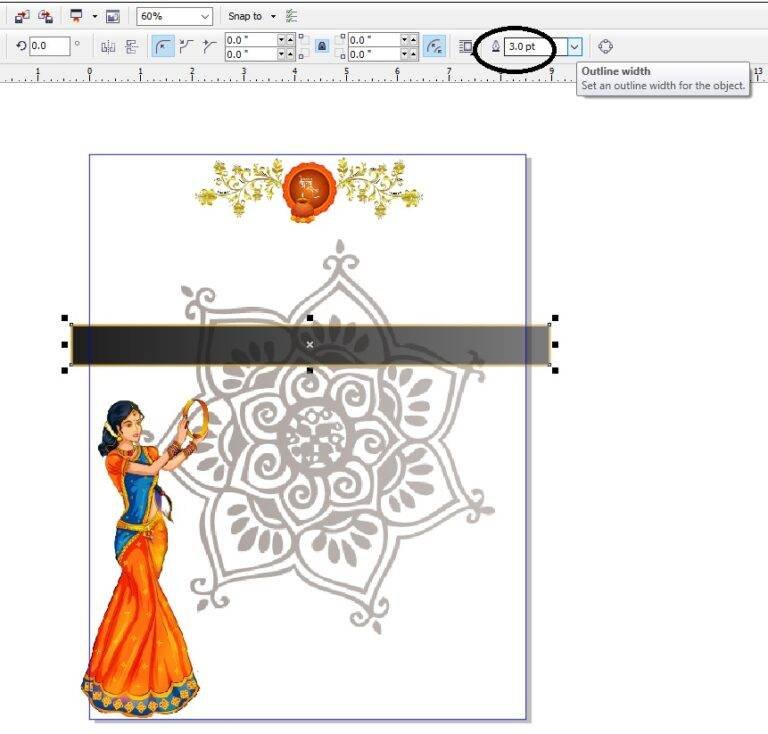 Karva Chauth Invitation Card In CorelDraw, Step By Step,