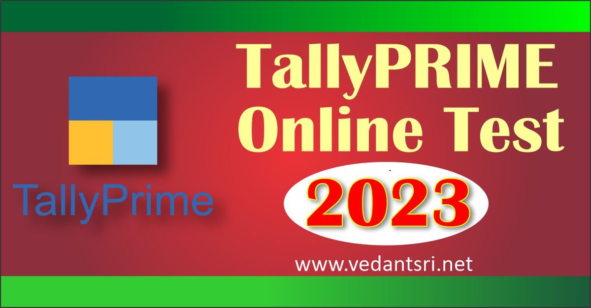 Company Manage In Tally Prime Online Test