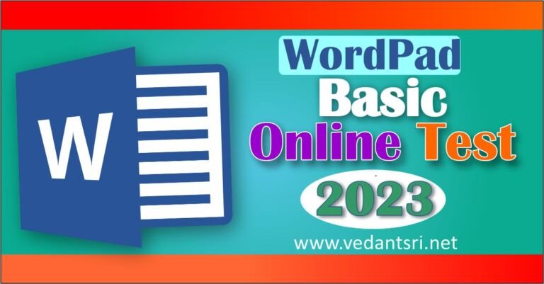 WordPad Basic Online Test