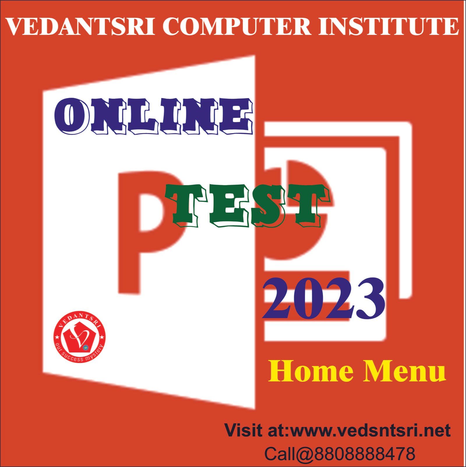 MS PowerPoint Home Menu 2 Online Test 2023